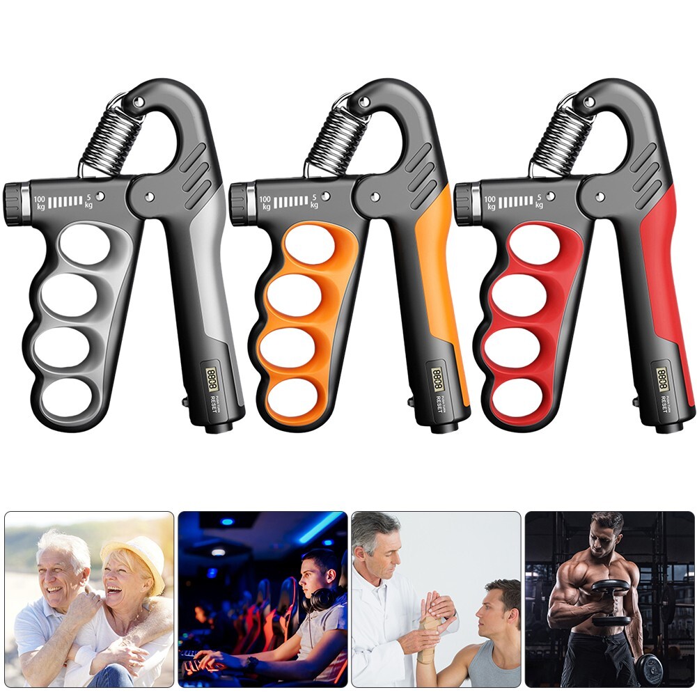 5-100kg grip strength trainer mechanical counting wrist expander ...