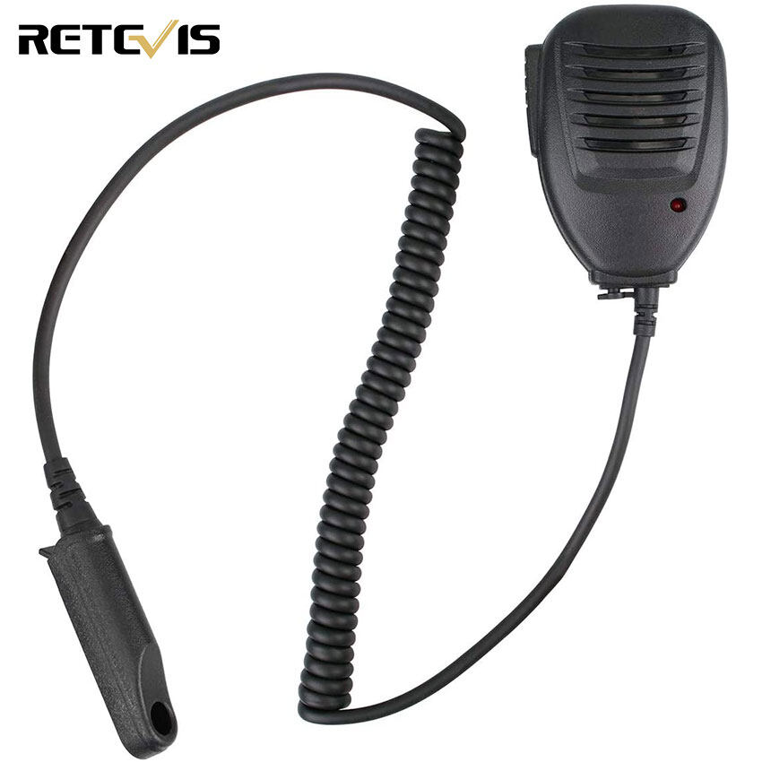Retevis RT6 Speaker Mic Shoulder Mic with 3.5mm Audio Jack Only for ...