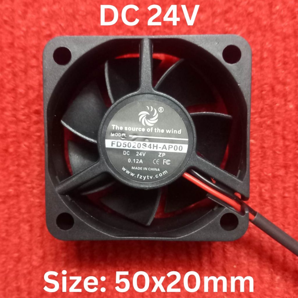50mm 2 Inch 24V 0.12A Cooling Fans 5020 DC 24V 50x50x20mm Fan Heatsink ...