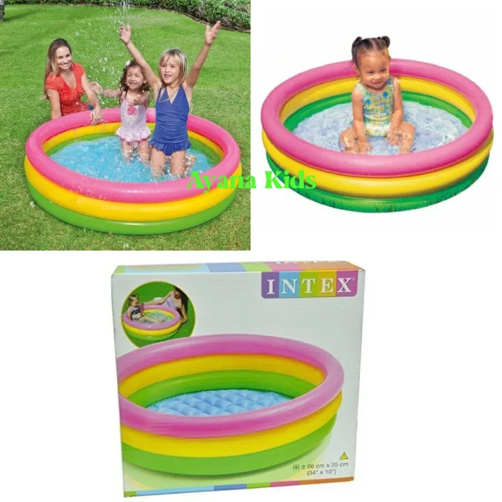 Intex Baby Swimming Pool 34 X 10 Baby Pool Bath Water Tub For Kids-34 ...