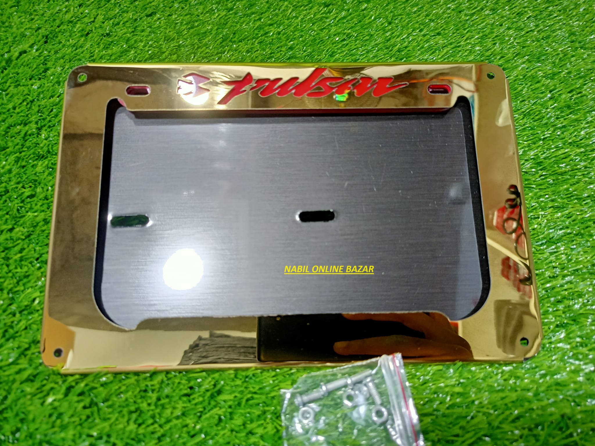 Pulsar Digital BRTA Number Plate Frame Golden Colour two Part | Daraz ...
