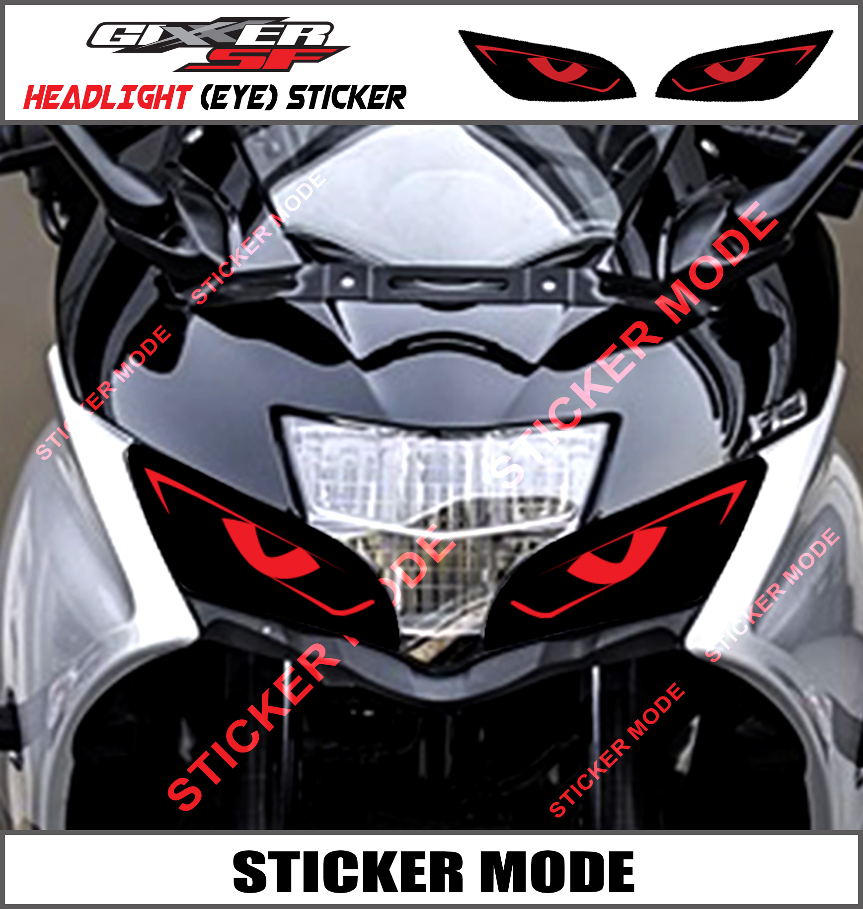 Sticker For Bike | Gixxer Sf Eye Sticker | Best Quality Sticker For ...