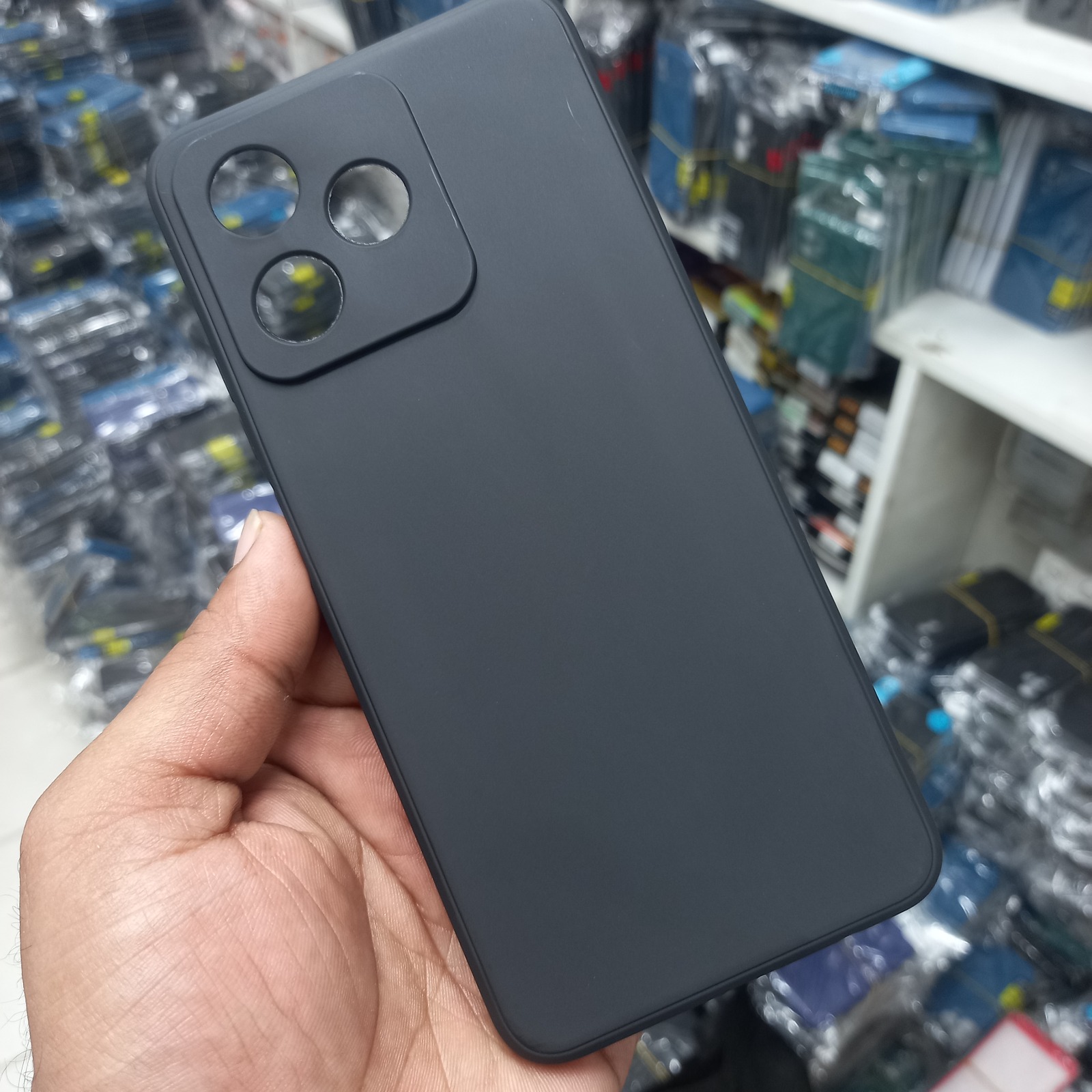 For Realme Note 50 Back Cover Silicone Soft Liqiud Back Cover With ...