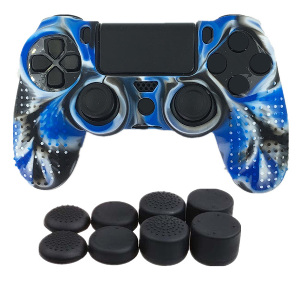Silicone Case Cover Thumb Grip Caps for PS4/PS4 Slim/Pro Game ...