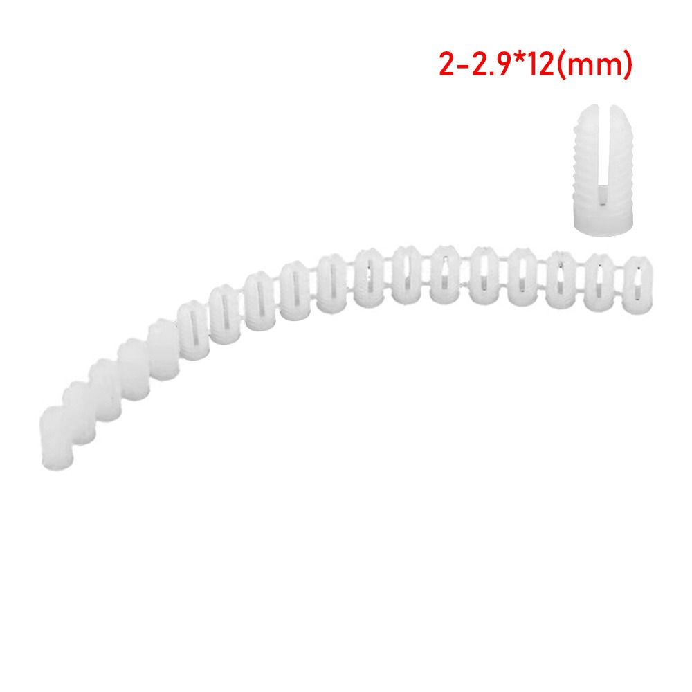 New Plastic Wall Plug Anchor M4 Ribbed Expansion Pipe Tube Hinge Hinge ...