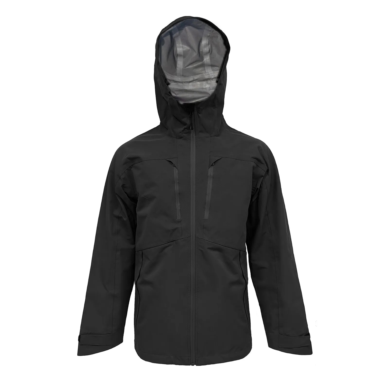 3-layer Waterproof Sport Jacket with Hoodie for Men Windbreaker Keep ...