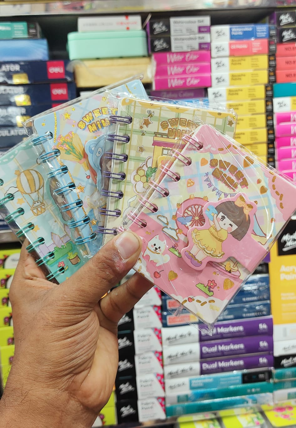 Cute Mini Portable Coil Notepad Diary Book Exercise Book Escolar ...