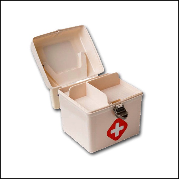 Medicine Storage Box First Aid Kit Box White Mini First Aid Box | Daraz ...