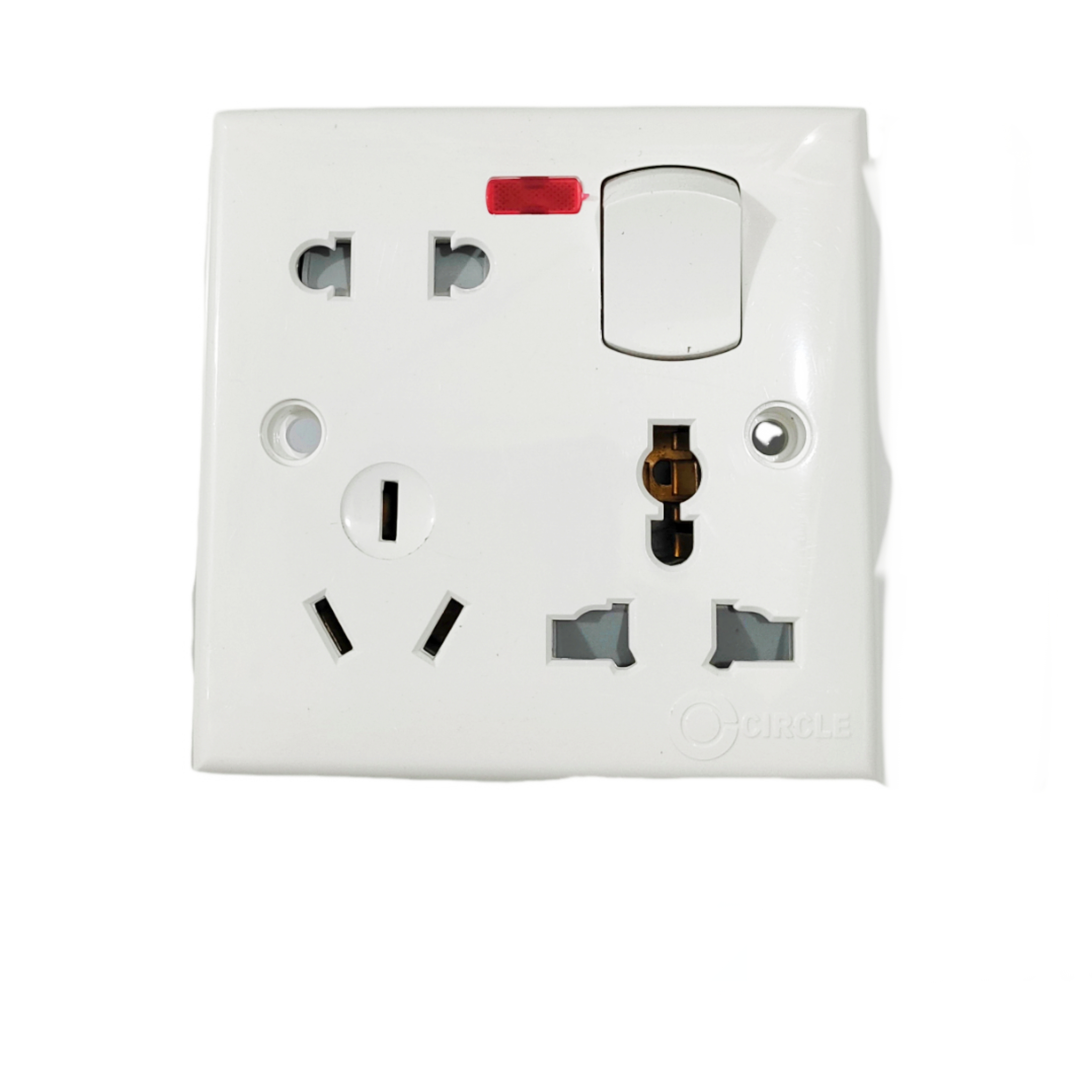 Circle 6 Pin Multi Socket 13A With Switch | Daraz.com.bd