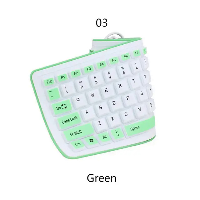 【High Cost-Performance】 Portable silent foldable silicone keyboard ...