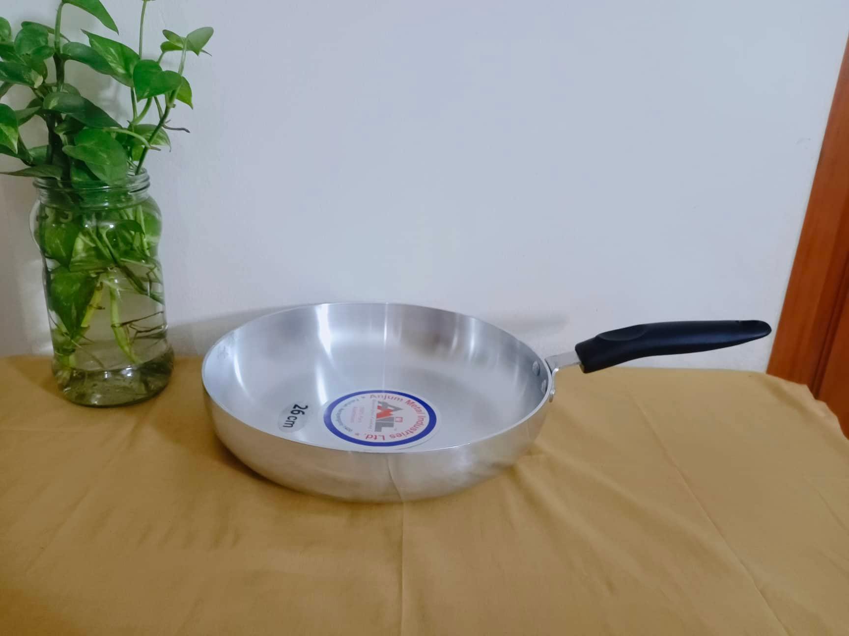 Pakistani Anjuman 24cm Fry Pan Pure Aluminium Cookware Without Lid ...