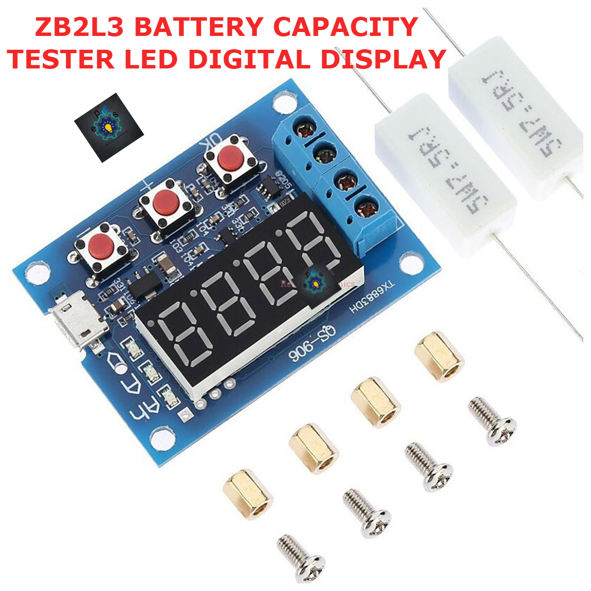 ZB2L3, 1.5V-12V Battery Capacity Meter & Discharge Tester Module, 3.7V ...