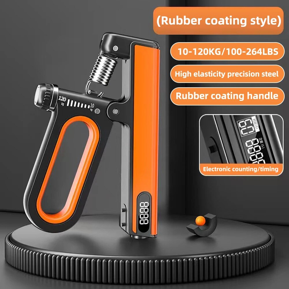 The New10-120kg Adjustable Hand Grip Strengthener Electronic Countable ...
