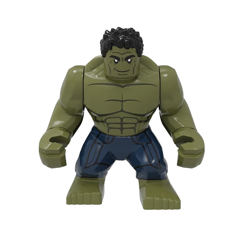 Marvel Super Heroes Building Blocks 7.5CM Action Figures Hulk Spiderman ...