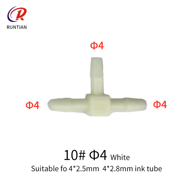 20pcs Ink Connector For Inkjet Printer T Y Shape Ink Hose Connector 4mm ...