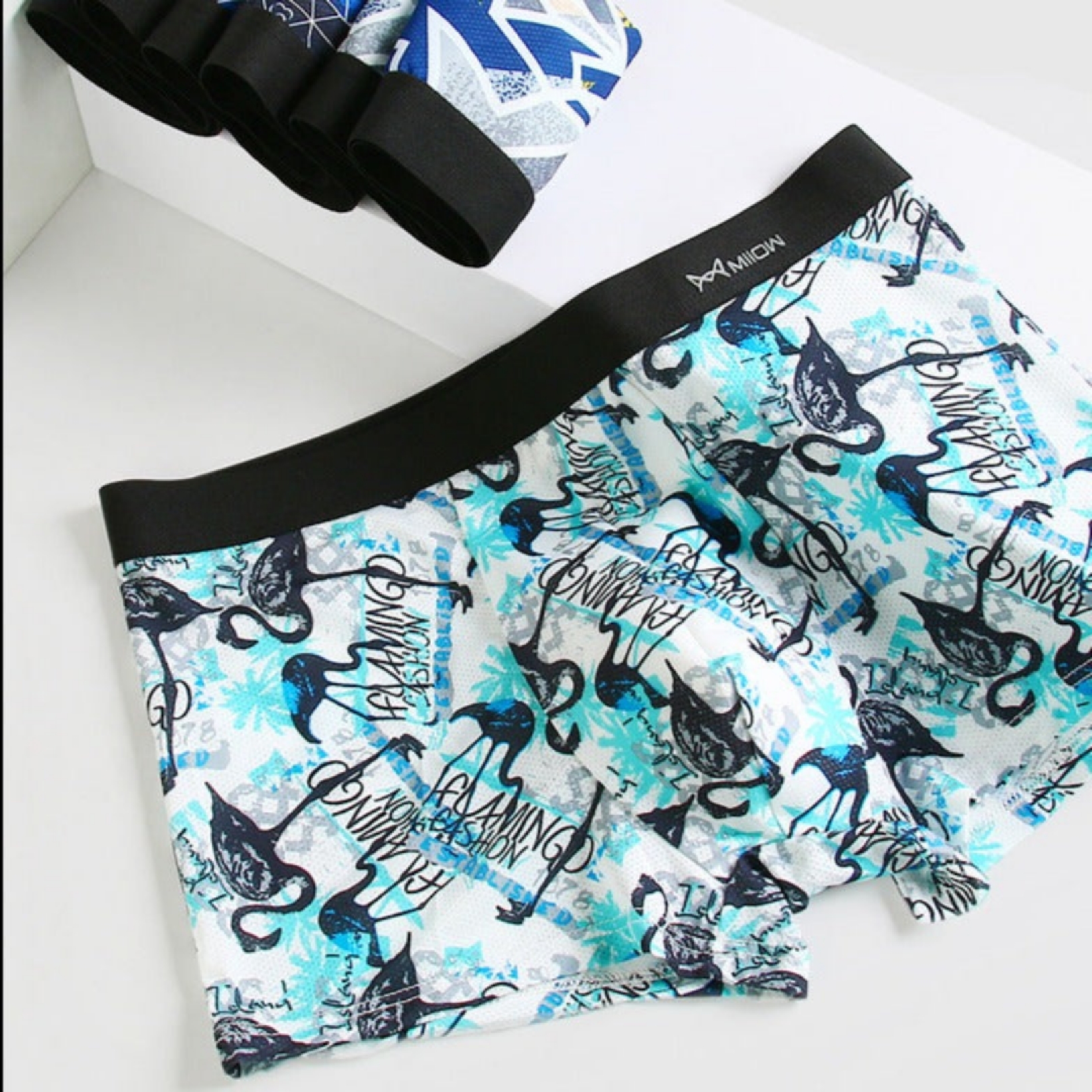 3 Pieces China Printed Boxers Random Color And Print - Under Wear For Men