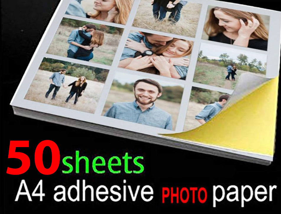 Sticker Photo Paper /EPSON Inkjet Glossy Photo A4 135g Self Adhesive ...