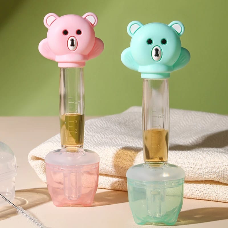 Smart Cartoon Bear Baby Dropper Feeder - Infant Medicine Dispenser ...