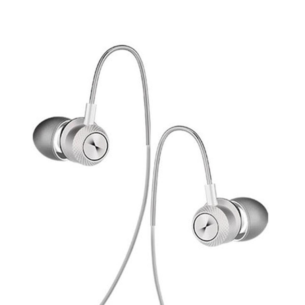 Joyroom EM200 In-Ear 3.5mm Wired Earphone - Silver | Daraz.com.bd