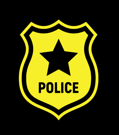 Police logo Sticker for bike | Daraz.com.bd