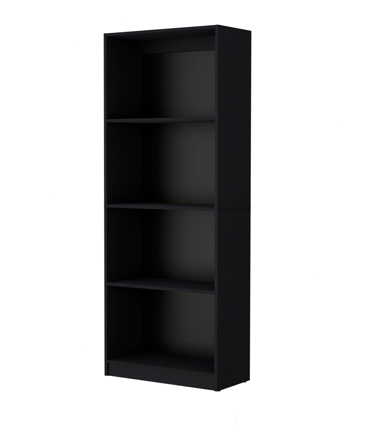 Elgin 6 Fit Black & White Bookcase Display Rack, Modern Home Display ...