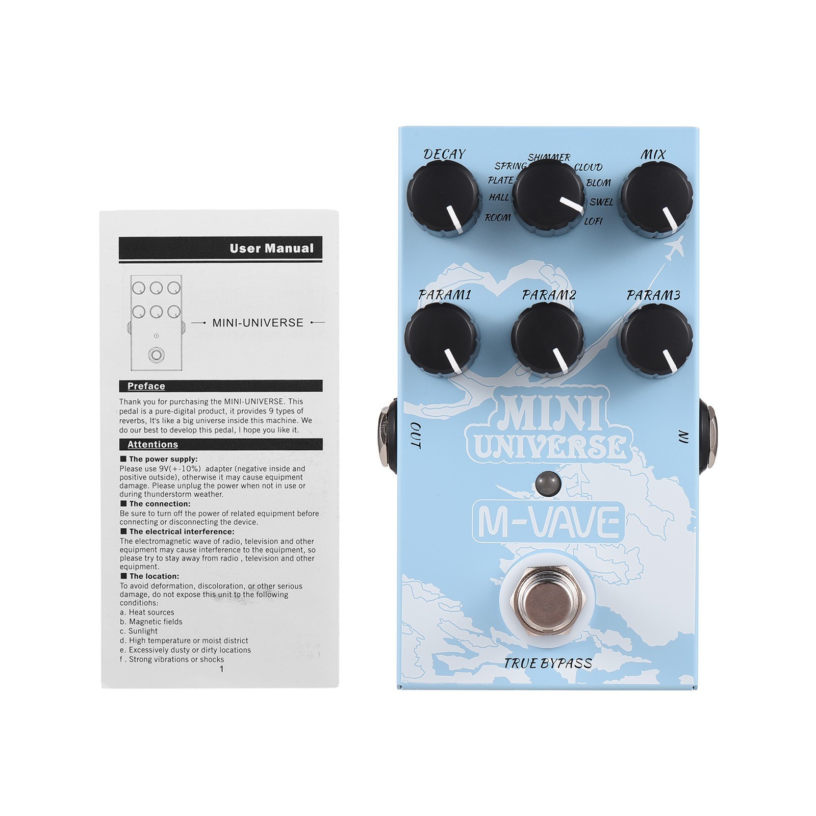 M-VAVE Guitar Effect Pedal Digital Reverb Pedal - MINI | Daraz.lk