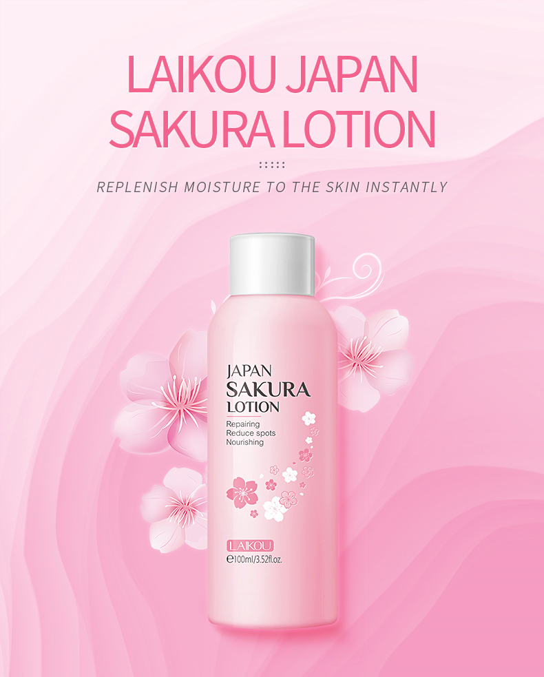 LAIKOU Japan Sakura Face Lotion Moisturizing Face Lotion- 100ml | Daraz ...