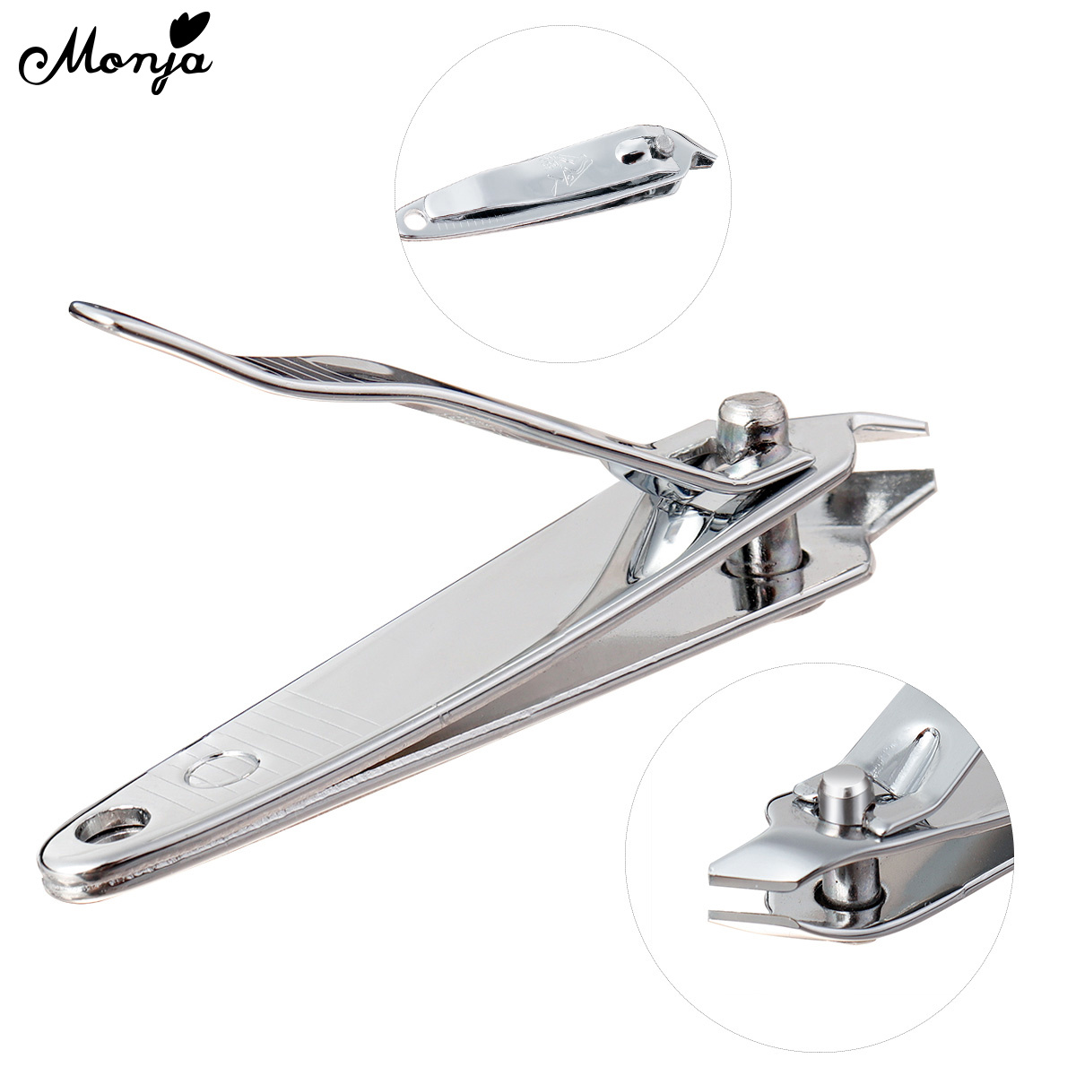 Monja 1Pcs Manicure Nail Clipper Nail Cutter Stainless Steel Fingernails | Daraz.com.bd