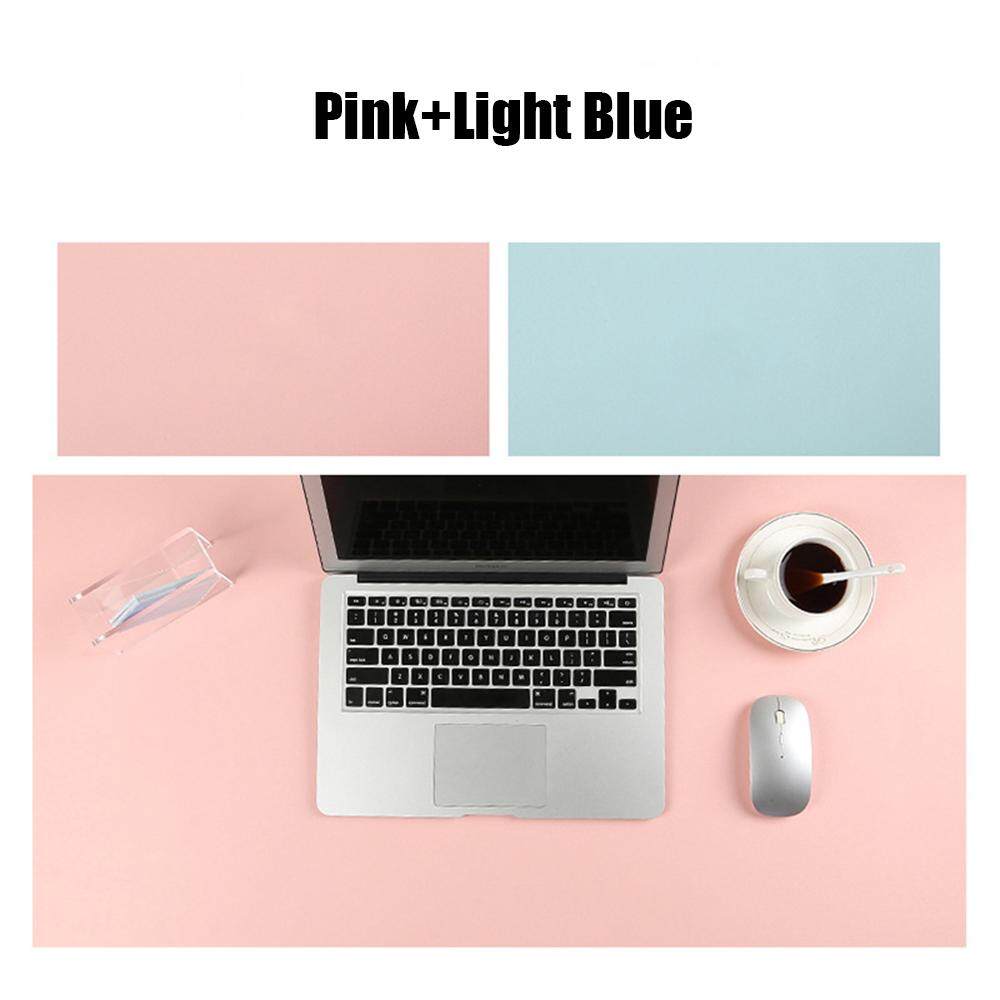 Soft Modern Desktop Laptop Large Leather Double-sided Mouse Pad Table ...