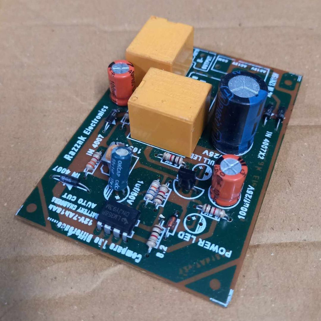 Medium Quality Auto Cut Circuit DC 12V Double Relay For DC 12v Battery ...