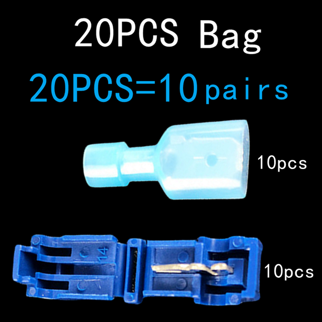 Boxed T-Type Terminal Wire And Cable Connection Clip Plug-In Splicing ...