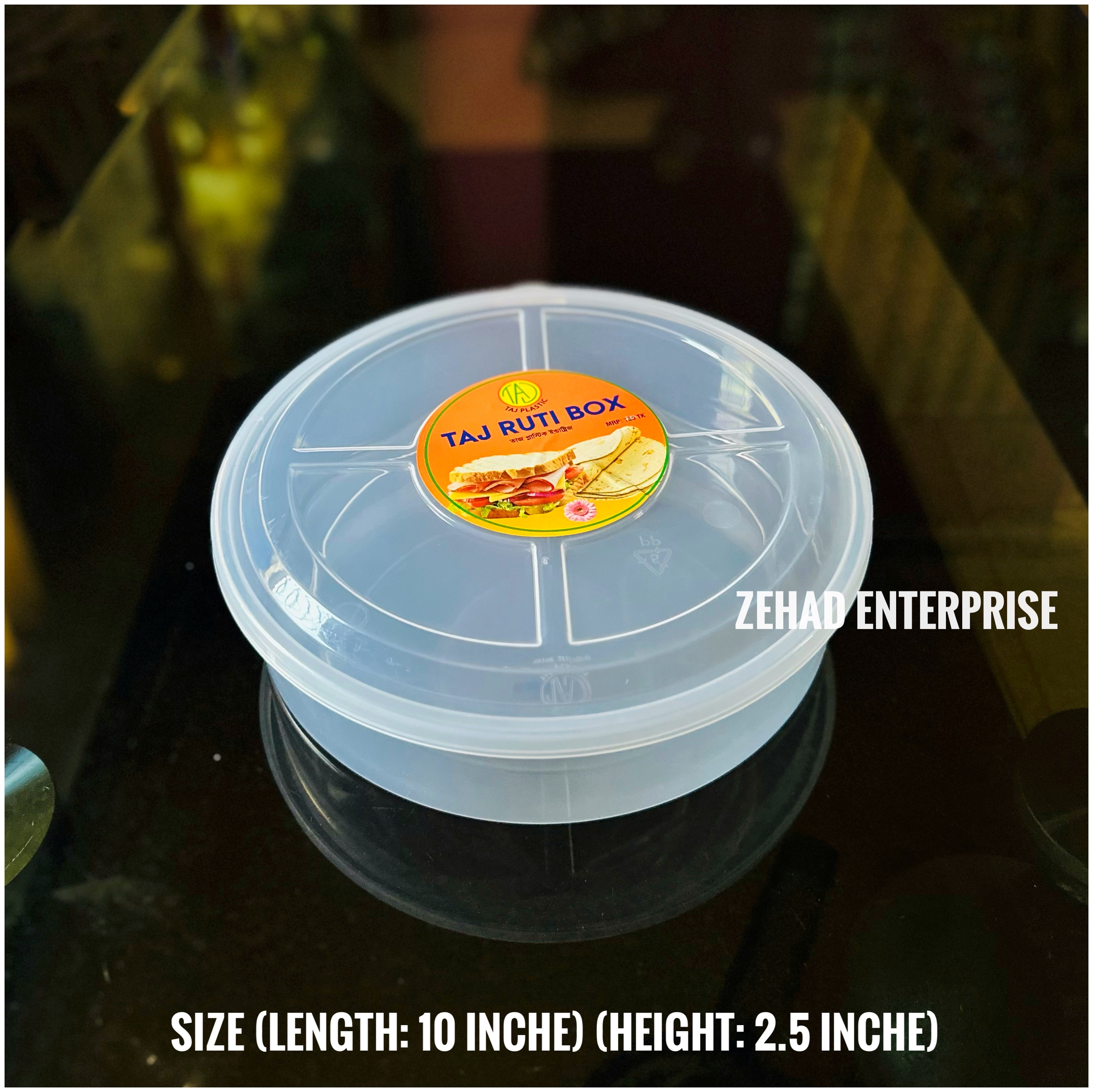 TAJ Plastic Ruti Box - Round Container Ruti Box Food Grade (Taj ...