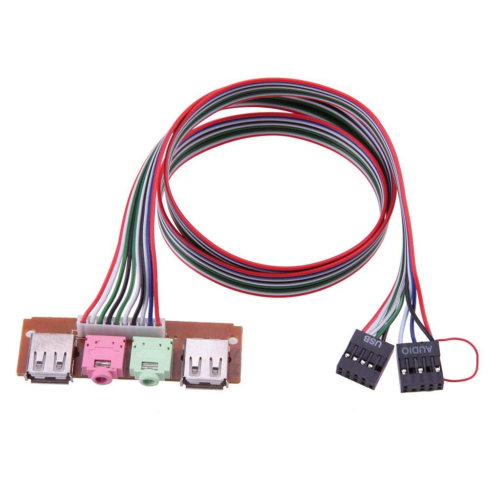 PC CASE FRONT PANEL USB AUDIO PORT MIC EARPHONE CABLE LINE | Daraz.com.bd