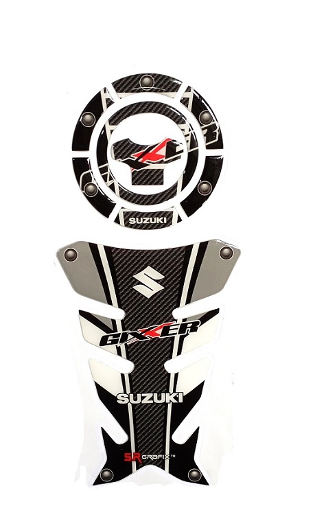 Motorcycle tank pad sticker for Suzuki gixxer or gixxer bike tank pad ...