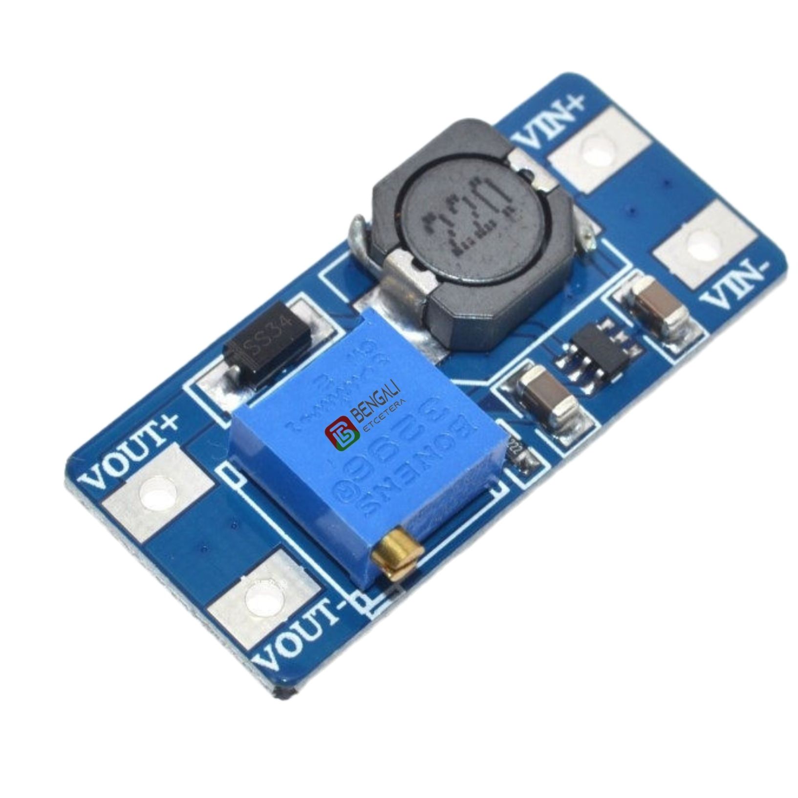 DC DC Step Up MT3608 Boost Converter DC 2V-24V to 5V-28V 2A Adjustable Voltage Regulator Module ...