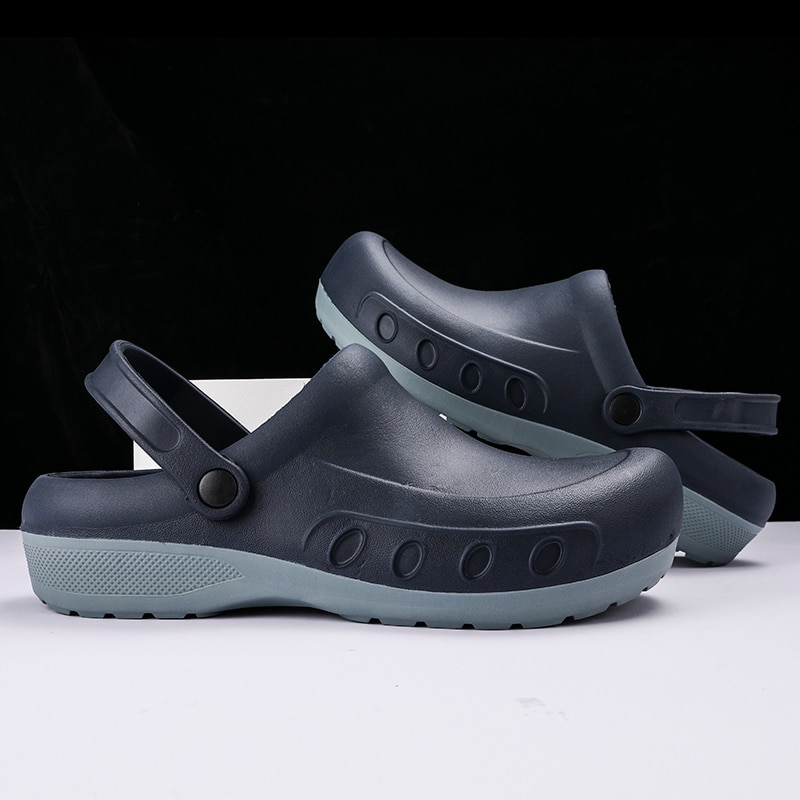 Men Chef Clogs Men Kitchen Shoes EVA Injection Shoes Anti-slip Outsole ...