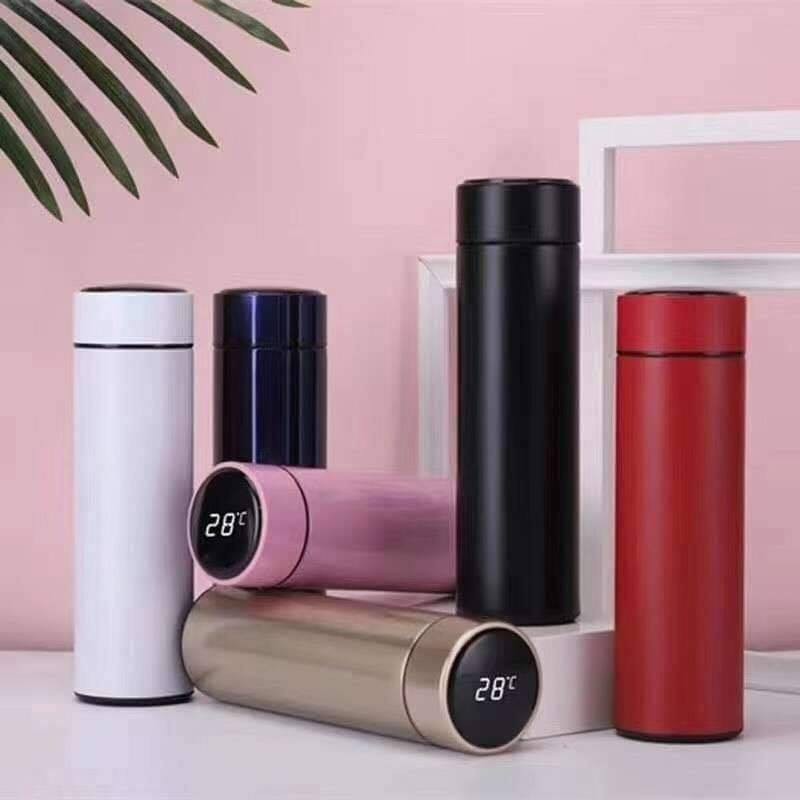 500ml Led Temperature Display Stainless Steel Water Bottle Smart Water ...