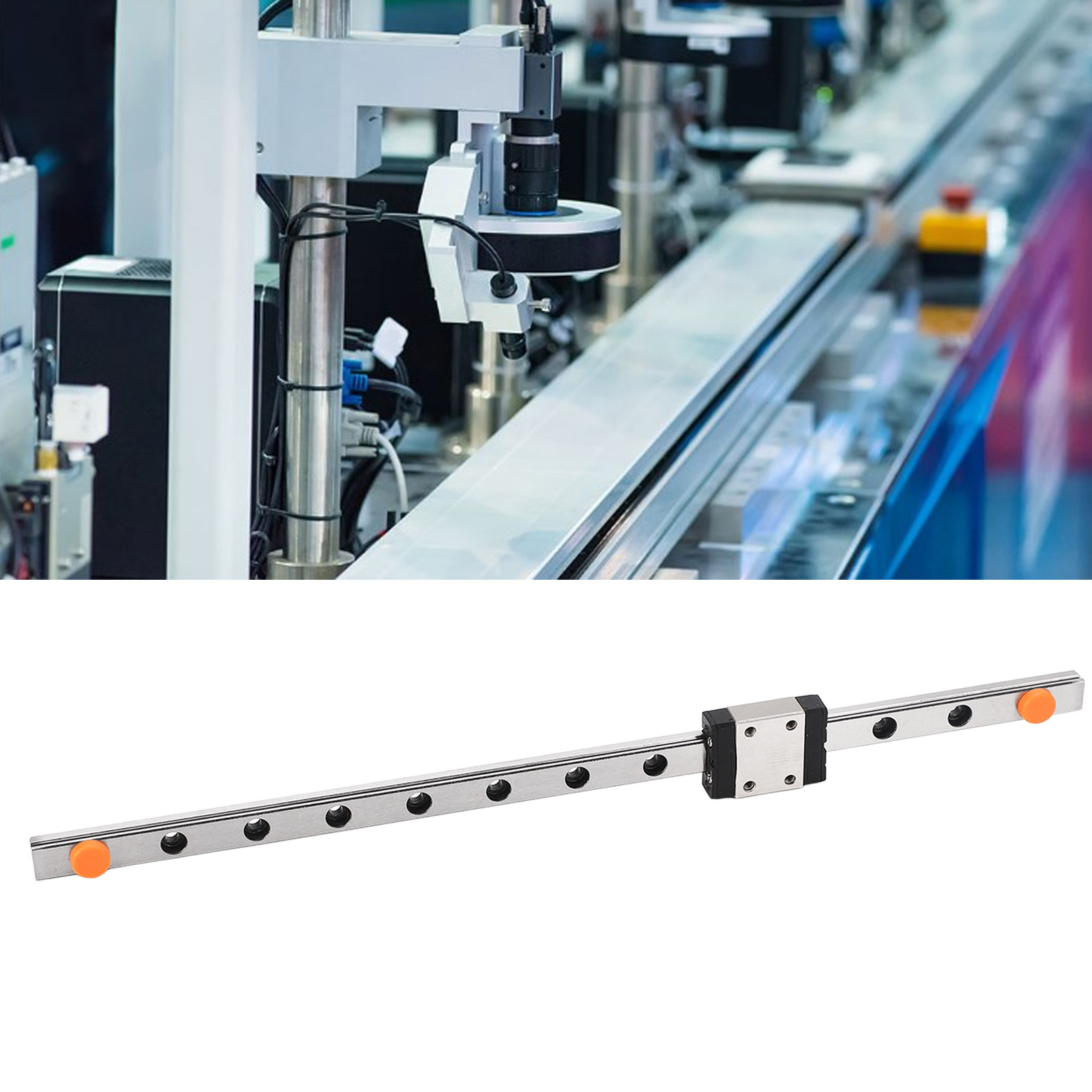 Cnc Linear Guide Rail Linear Motion Guideway Rail Bearing Block With Sled Block Bd