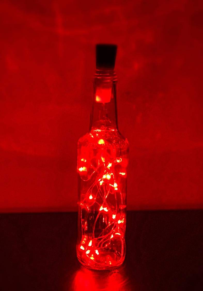 Glass Bottle with lights .Glass bottle with fairy lights .1 pis glass ...