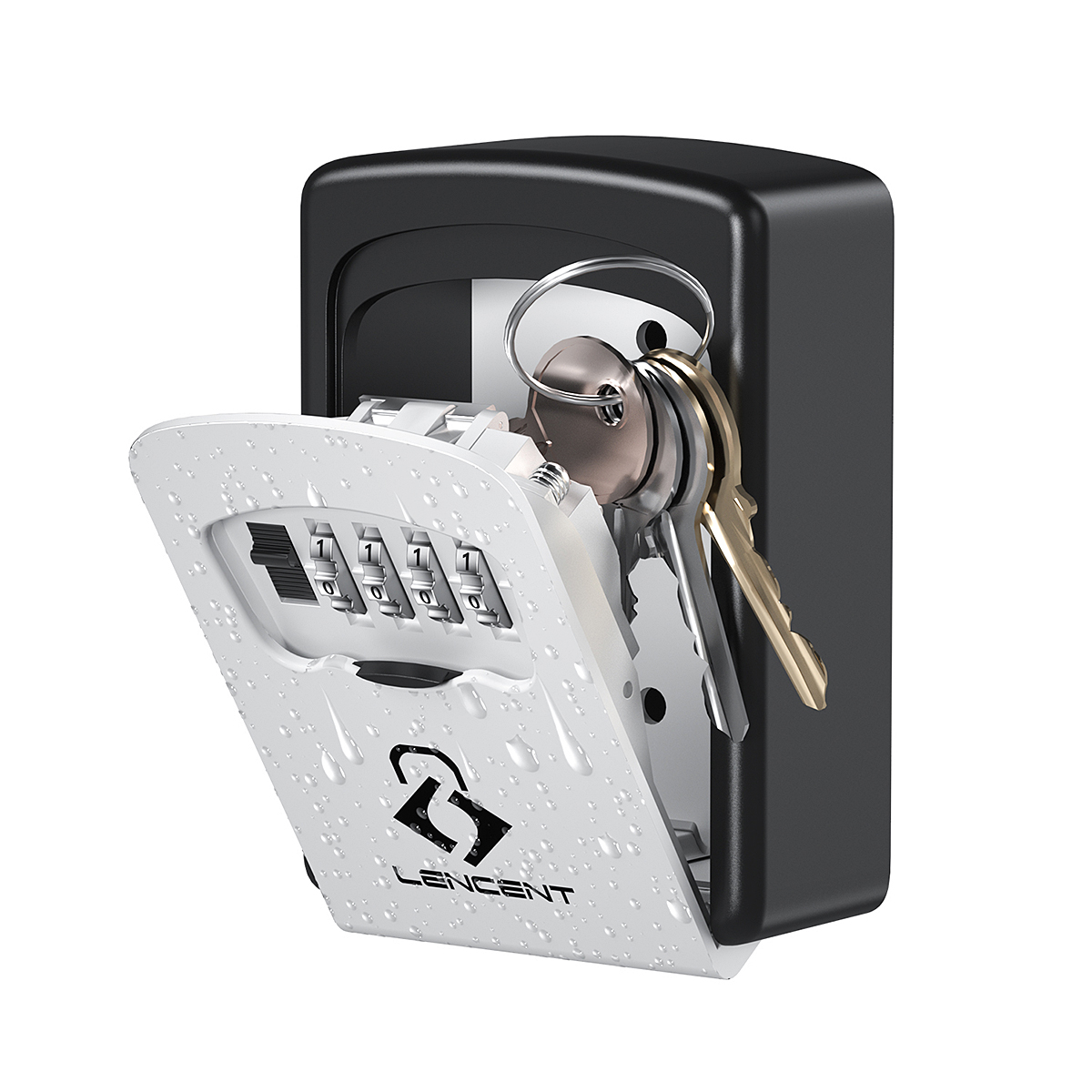 Lencent Key Lock Box Wall Mounted Key Safe Key Storage Box with Strong ...