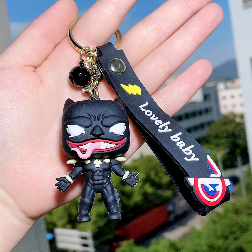 Marvel Movie Venom PVC Figurine Model Keychain Superheroes Deadpool ...