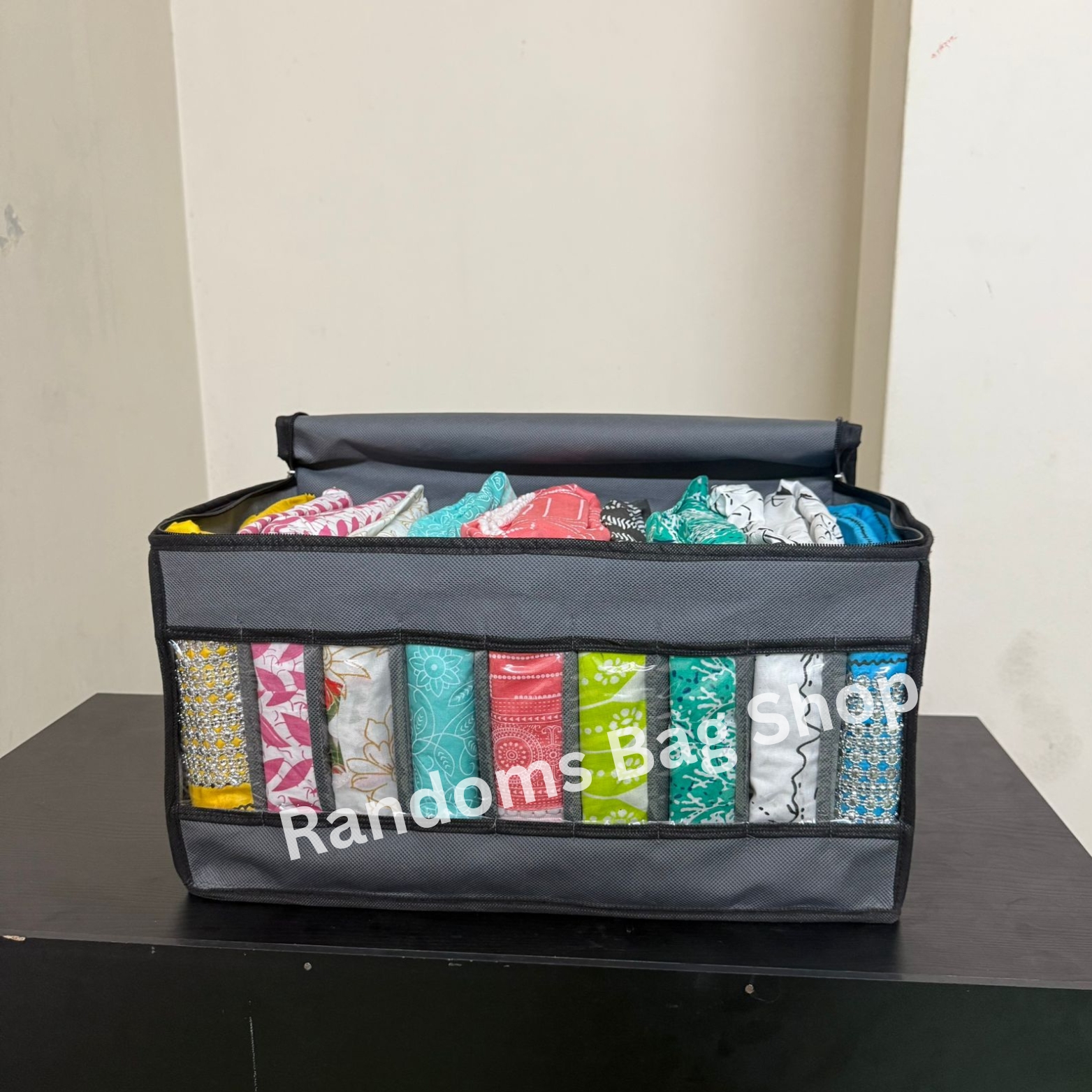 Full Cover Cloth Box, Transparent 9L Cloth Organizer Box | Daraz.com.bd
