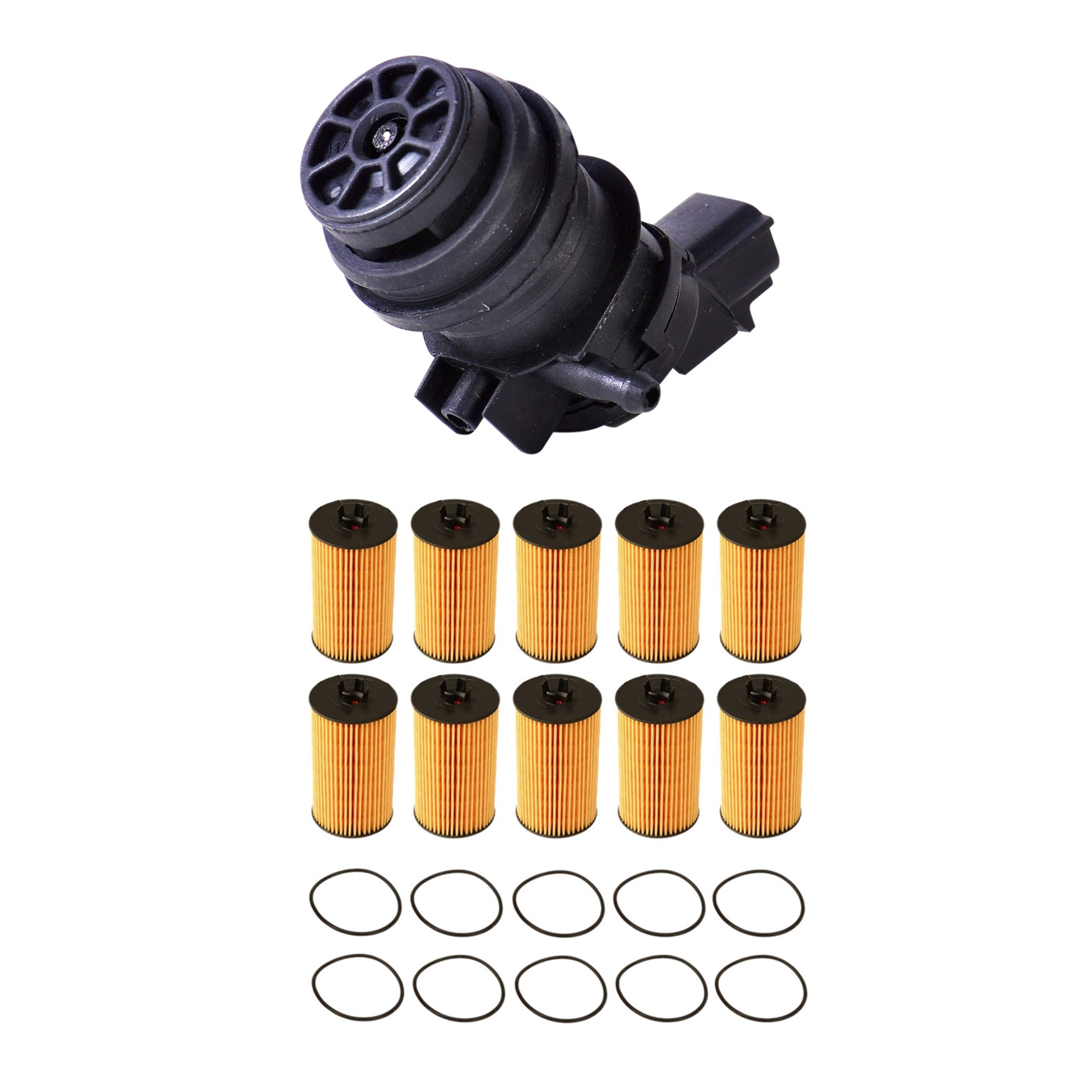 10x Oil Filters for Chevy Aveo Cruze Sonic Trax & 1x Windshield Washer ...