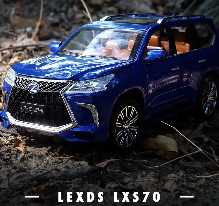 【Happy baby toy store】1: 24 Lexus LX570 car model simulation alloy car ...