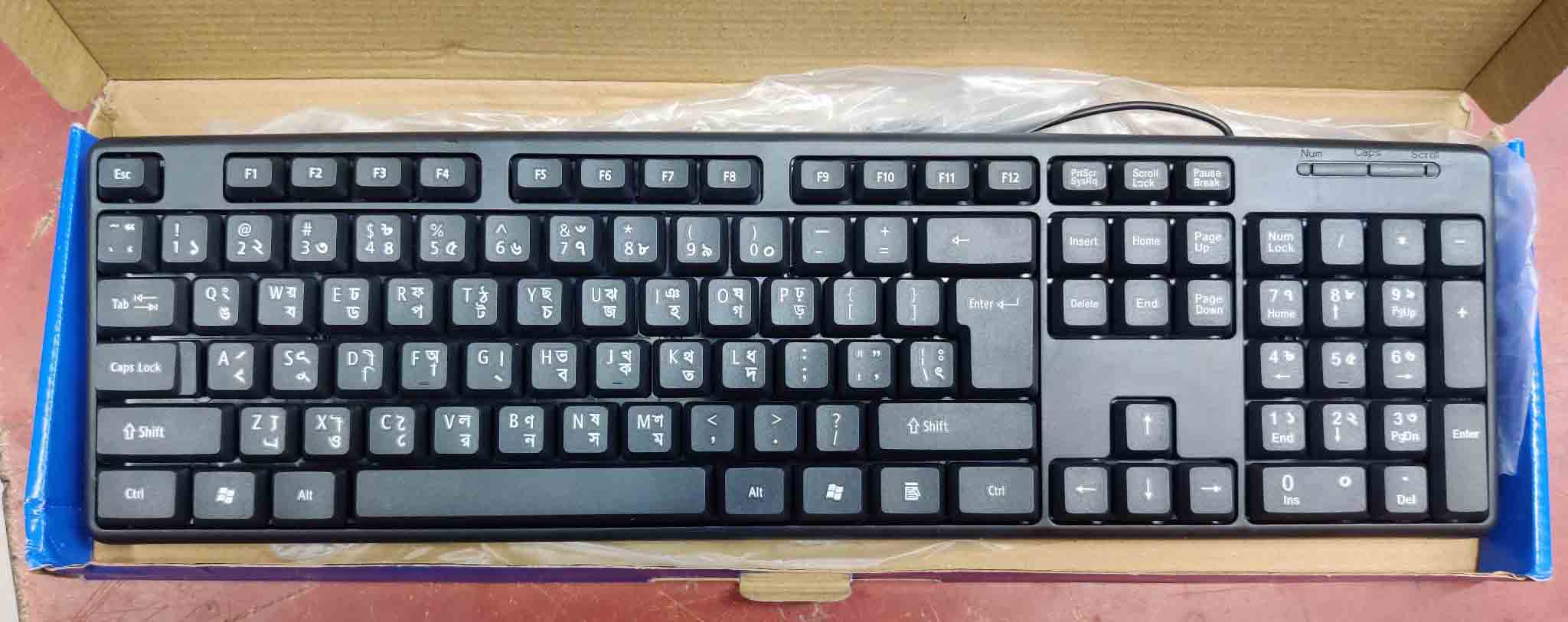 Ultra-Slim Designed Usb Computer Desktop Keyboard With Bangla Alphabets ...