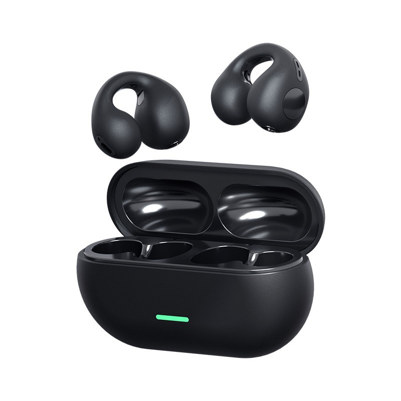 TOHAYIE T75 Wireless 9D TWS Earclip Bluetooth5.3 Earbuds Stereo Bass ...