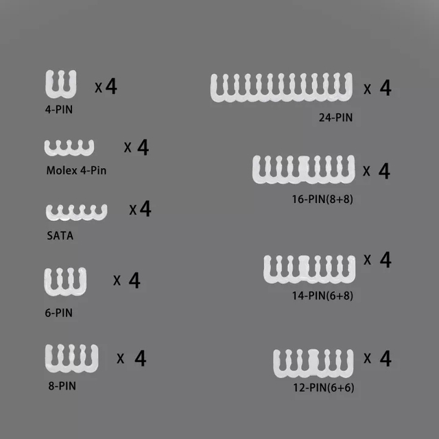 Formulamod Cable Comb Kit Includes For Psu Extension Cable Sata And ...