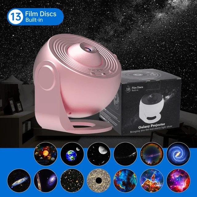Night Light Galaxy Projector Starry Sky Projector 360° Rotate ...