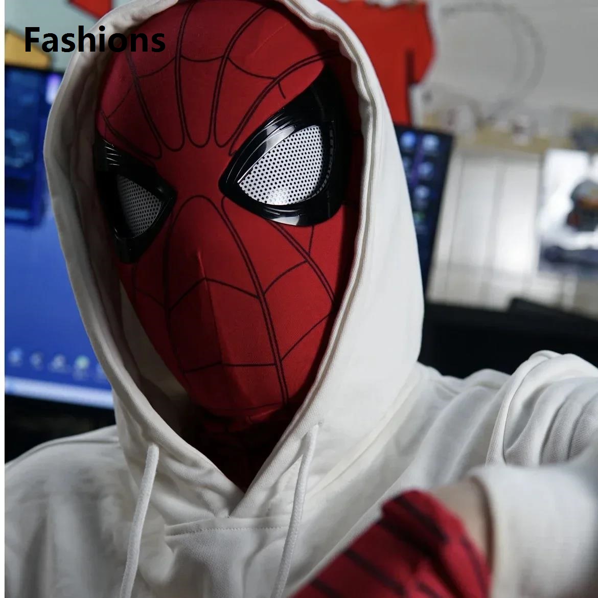 Fashions Spiderman Mask Eyes Movable Remote Control Spiderman Mask ...