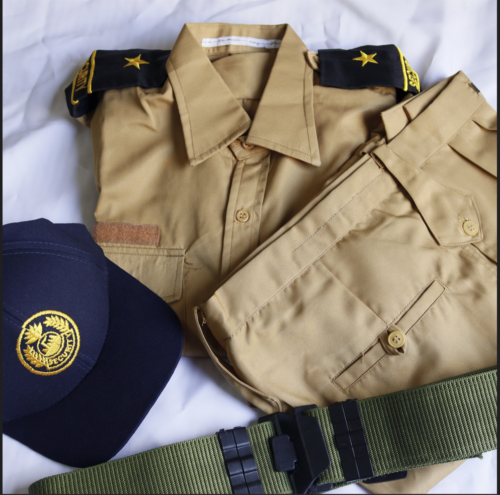 Men's khaki Security Guard Uniform full set - Security Guard dress full ...